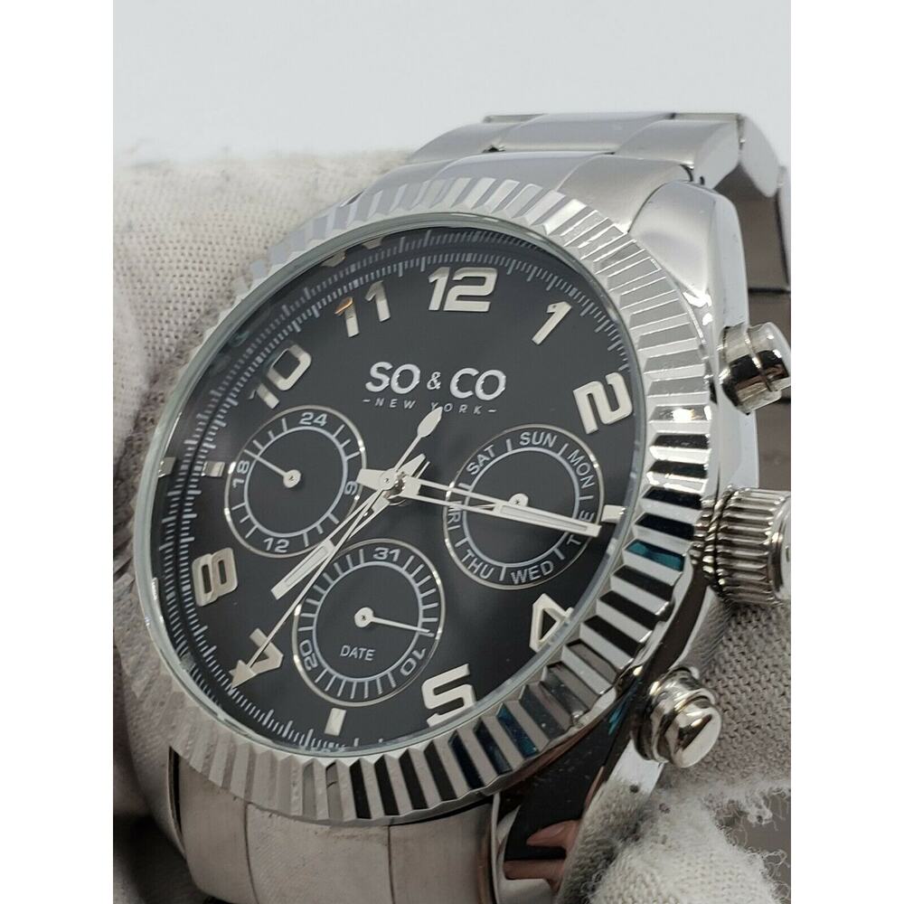 So & Co Men's 42mm Quartz Stainless Bracelet Watch - Gem